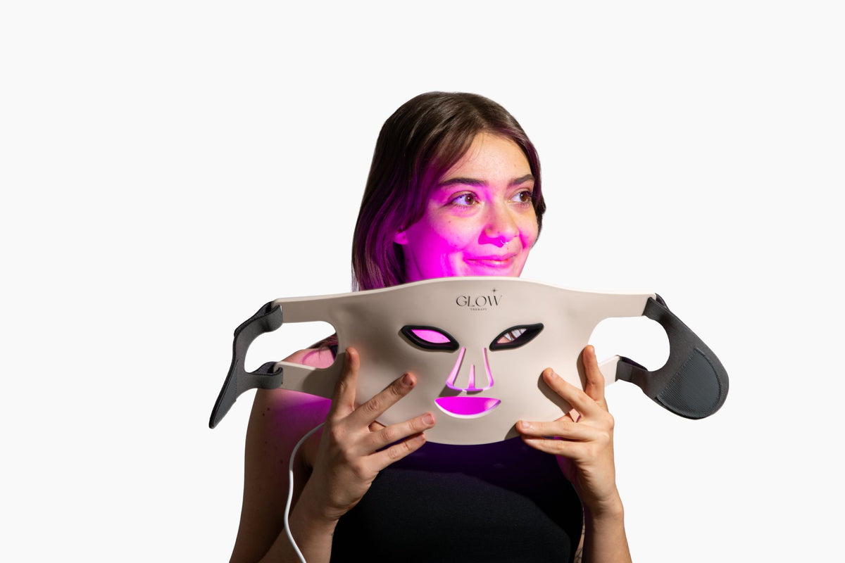 GlowMax Pro LED Light Therapy Face Mask | Professional 8-Light ...